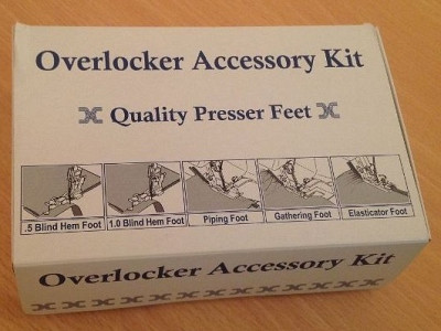 Overlocker Accessory Kit Presser Foot Set: 5 Feet