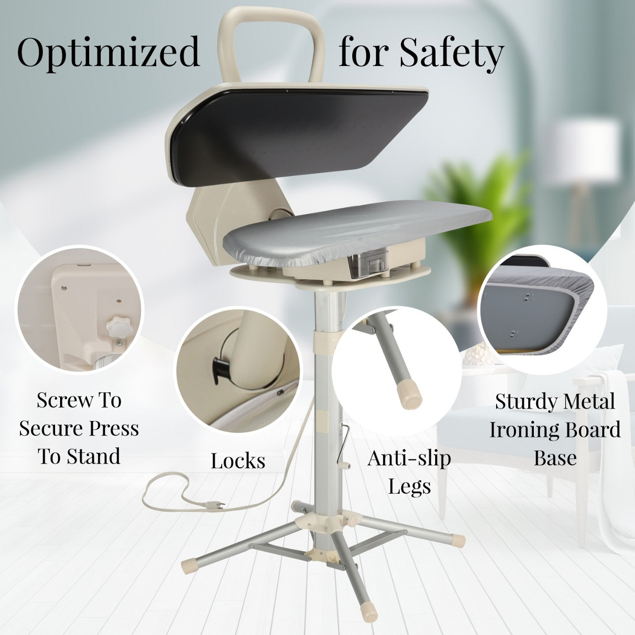 81HD Steam Ironing Press 81cm Professional & Stand
