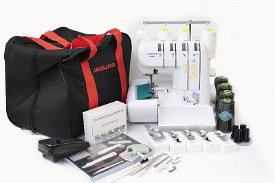 Jaguar 935D Overlocker Serger, Includes Large Accessories Bundle ...
